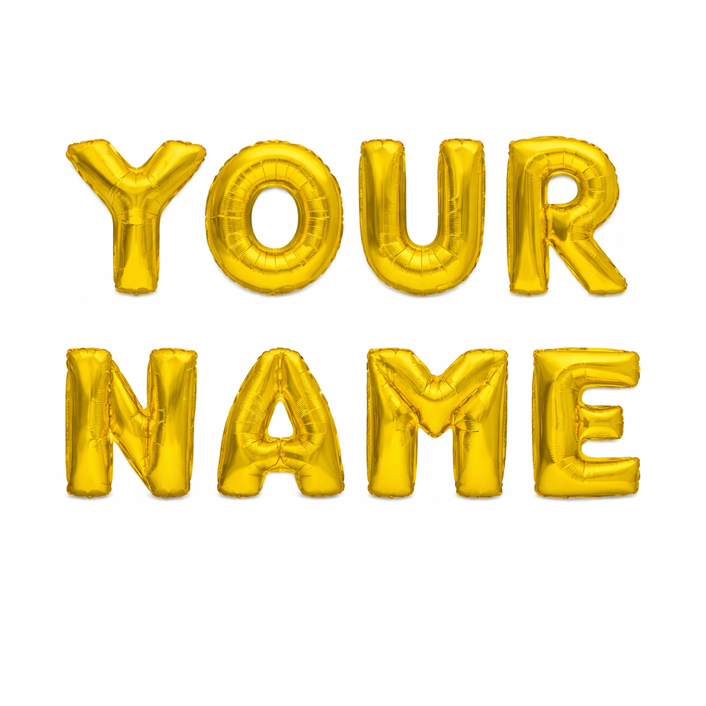 Create your Custom Name with Foil Balloons → Wrap Loom